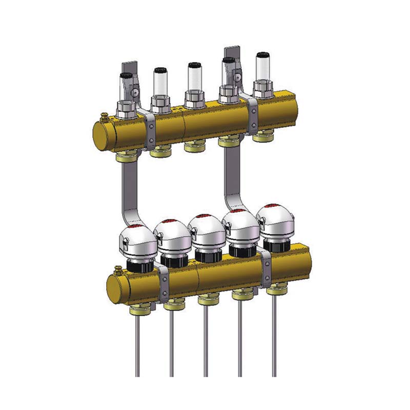 BRASS MANIFOLD FOR HEATING AND DOMESTIC HOT WATER FITTINGS